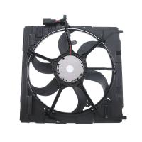 China Radiator Engine Cooling Fan Assembly With Motor for BMW E70 X5 2007-2010 for sale