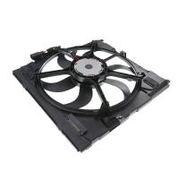 China Radiator Engine Cooling Fan Assembly With Motor for BMW E70 X5 2007-2010 for sale