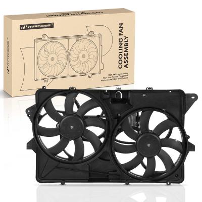 China Engine Radiator Cooling Fan Assembly with Shroud for Ford Flex 2009 3.5L Petrol for sale