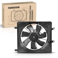 China Right A/C Condenser Cooling Fan Assembly with Shroud for Acura TSX 04-08 L4 2.4L for sale
