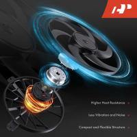 China Radiator Cooling Fan Assembly with Control Module for VW Golf Beetle Jetta Audi for sale