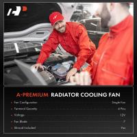 China Passenger Radiator Cooling Fan Assembly with Control Unit for Audi Q7 VW 4-Pin for sale