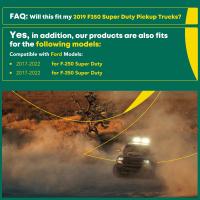 China 4x Front & Rear Pocket Style Fender Flare for Ford F-250 F-350 Super Duty 17-21 for sale
