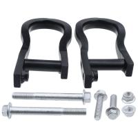 China 2x Black Front Tow Hooks for Chevrolet GMC Silverado Sierra 1500 2007-2019 for sale