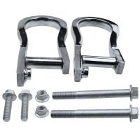 China 2x Chrome Front Tow Hooks for Chevrolet GMC Silverado Sierra 1500 2007-2019 for sale