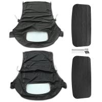 China Black Convertible Soft Top with Plastic Window for Volkswagen Beetle 2003-2009 for sale