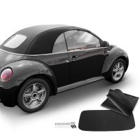 China Black Convertible Soft Top with Plastic Window for Volkswagen Beetle 2003-2009 for sale