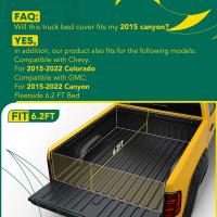 China 6.17 FT Bed Soft Roll-up Tonneau Cover with Auto Locking for Chevy Colorado 15-22 for sale