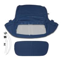 China Blue Convertible Soft Top with Plastic Window for BMW Z3 1996-2002 for sale