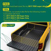 China 6.75 FT Bed Roll-up Tonneau Cover for Ford F250 F350 Super Duty 2017-2023 for sale