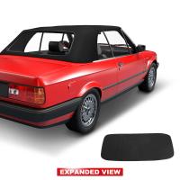 China Convertible Soft Top with Clear Plastic Window for BMW E30 E36 325i 318i Black for sale
