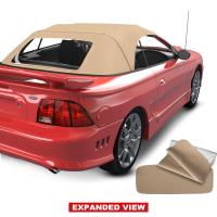 China Convertible Soft Top with Plastic Window for Ford Mustang 1994-2004 Tan for sale