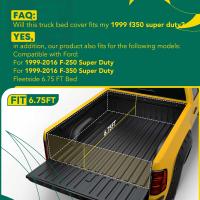 China 6.75 FT Bed Roll-up Tonneau Cover for Ford F250 F350 Super Duty 2099-2016 for sale