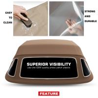 China Tan Convertible Soft Top with Plastic Window for Mercedes-Benz 380SL 450SL 560SL for sale