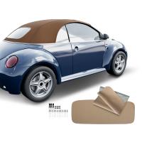 China Tan Convertible Soft Top with Glass Window for Volkswagen Beetle 2003-2010 for sale