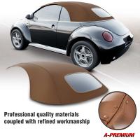 China Tan Convertible Soft Top with Glass Window for Volkswagen Beetle 2003-2010 for sale