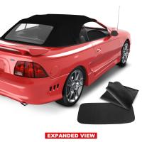 China Convertible Soft Top with Plastic Window for Ford Mustang 1994-2004 2 Door Black for sale