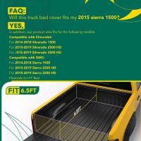 China 6.5 FT Bed Soft Roll-up Tonneau Cover for Chevrolet Silverado 1500 GMC 14-19 for sale