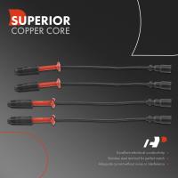 China 4x Spark Plug Wire Set for Mercedes-Benz C220 W202 1994-1996 L4 2.2L for sale