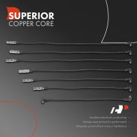 China 7x Spark Plug Wire Set for Volkswagen Golf 95-98 Passat 93-97 Jetta Corrado 2.8L for sale