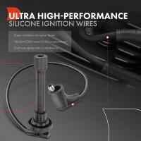 China 4x Spark Plug Wire Set for Honda Civic 92-95 Civic del Sol 93-95 Acura Integra for sale