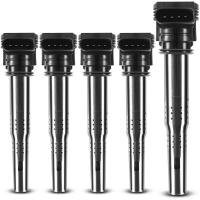 China 5x Ignition Coils for Volkswagen Jetta Beetle Passat Golf L5 2.5L Audi for sale