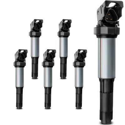 China 6x Ignition Coils with 3 Pins for BMW E46 E53 E60 E83 E90 323i 325i 525i X3 X5 for sale