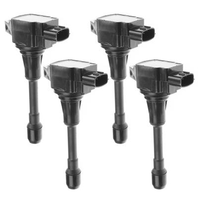 China 4x Ignition Coils with 3 Pins for Nissan Versa 12-19 Versa Note 14-19 1.8L 1.6L for sale