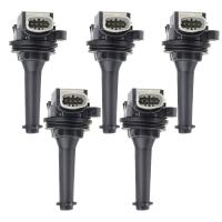 China 5x Ignition Coils with 4 Pins for Volvo C30 C70 S40 S60 V50 V70 XC70 2.4L 2.5L for sale