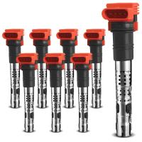China 8x Ignition Coils with 4 Pins for Audi S4 04-09 A6 Quattro A8 Allroad Quattro for sale