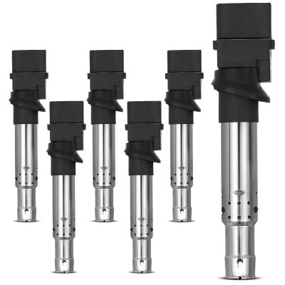 China 6x Ignition Coils with 4 Pins for Volkswagen Passat Atlas Touareg CC Audi Q7 for sale