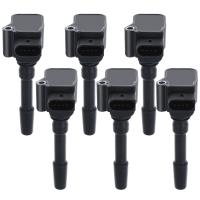 China 6x Ignition Coils with 4 Pins for Porsche Cayenne Macan 15-18 Panamera 3.0L 3.6L for sale