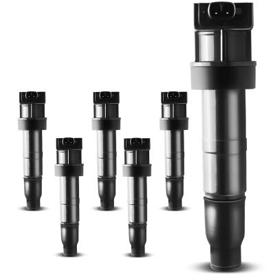 China 6x Ignition Coils with 2 Pins for Hyundai Sonata Santa Fe Kia Sorento Sedona for sale