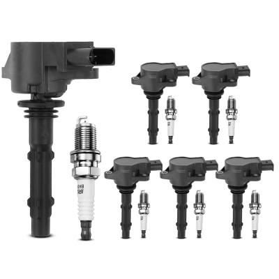 China 6x Black Ignition Coil & IRIDIUM Spark Plug Kits for Mercedes Dodge 2.5L 3.0L for sale