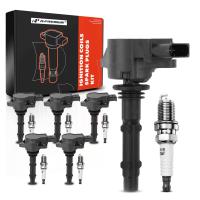 China 6x Black Ignition Coil & IRIDIUM Spark Plug Kits for Mercedes Dodge 2.5L 3.0L for sale