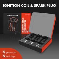 China 6x Black Ignition Coil & IRIDIUM Spark Plug Kits for Mercedes Dodge 2.5L 3.0L for sale
