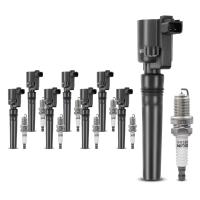 China 8x Black Ignition Coil & IRIDIUM Spark Plug Kits for Ford Thunderbird Lincoln for sale