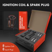 China 8x Black Ignition Coil & IRIDIUM Spark Plug Kits for Ford Thunderbird Lincoln for sale