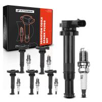 China 6x Black Ignition Coil & IRIDIUM Spark Plug Kits for Hyundai Santa Fe 2.7L Kia for sale