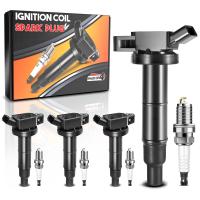 China 4x Ignition Coil & IRIDIUM Spark Plug Kits for Toyota Camry RAV4 Highlander for sale