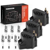 China 3x Black Ignition Coil & IRIDIUM Spark Plug Kits for Buick Allure Chevy Olds for sale