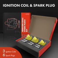 China 3x Yellow Ignition Coil & IRIDIUM Spark Plug Kits for Buick Allure 05-08 Chevy for sale