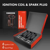 China 6x Black Ignition Coil & IRIDIUM Spark Plug Kits for Toyota Camry Avalon 3.0L for sale