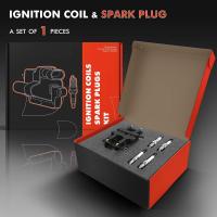 China 1x Black Ignition Coil & 4x IRIDIUM Spark Plug Kit for Subaru Outback 04-05 Baja for sale