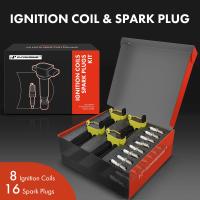 China 8x Yellow Ignition Coil & 16x IRIDIUM Spark Plug Kits for Chrysler Dodge Jeep 5.7L for sale