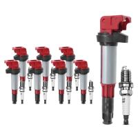 China 8x Red Ignition Coil & IRIDIUM Spark Plug Kits for BMW E60 E63 E64 E65 E66 545i for sale