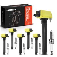 China 6x Yellow Ignition Coil & IRIDIUM Spark Plug Kits for Dodge Durango Charger Jeep for sale