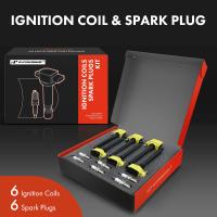 China 6x Yellow Ignition Coil & IRIDIUM Spark Plug Kits for Dodge Durango Charger Jeep for sale