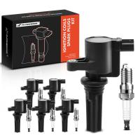 China 6x Black Ignition Coil & IRIDIUM Spark Plug Kits for Lincoln LS 00-05 V6 3.0L for sale