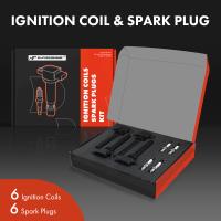 China 6x Black Ignition Coil & IRIDIUM Spark Plug Kits for Suzuki Grand Vitara 2.7L for sale